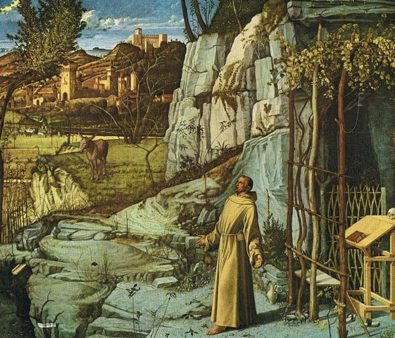 "SAINT FRANCIS IN ECSTASY" Artwork by Giovanni Bellini